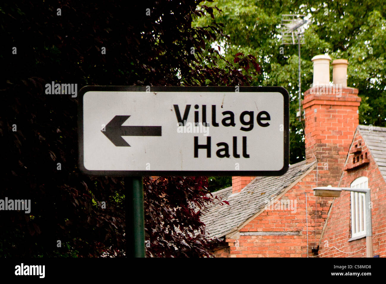 Uk village hall signs hi-res stock photography and images - Alamy