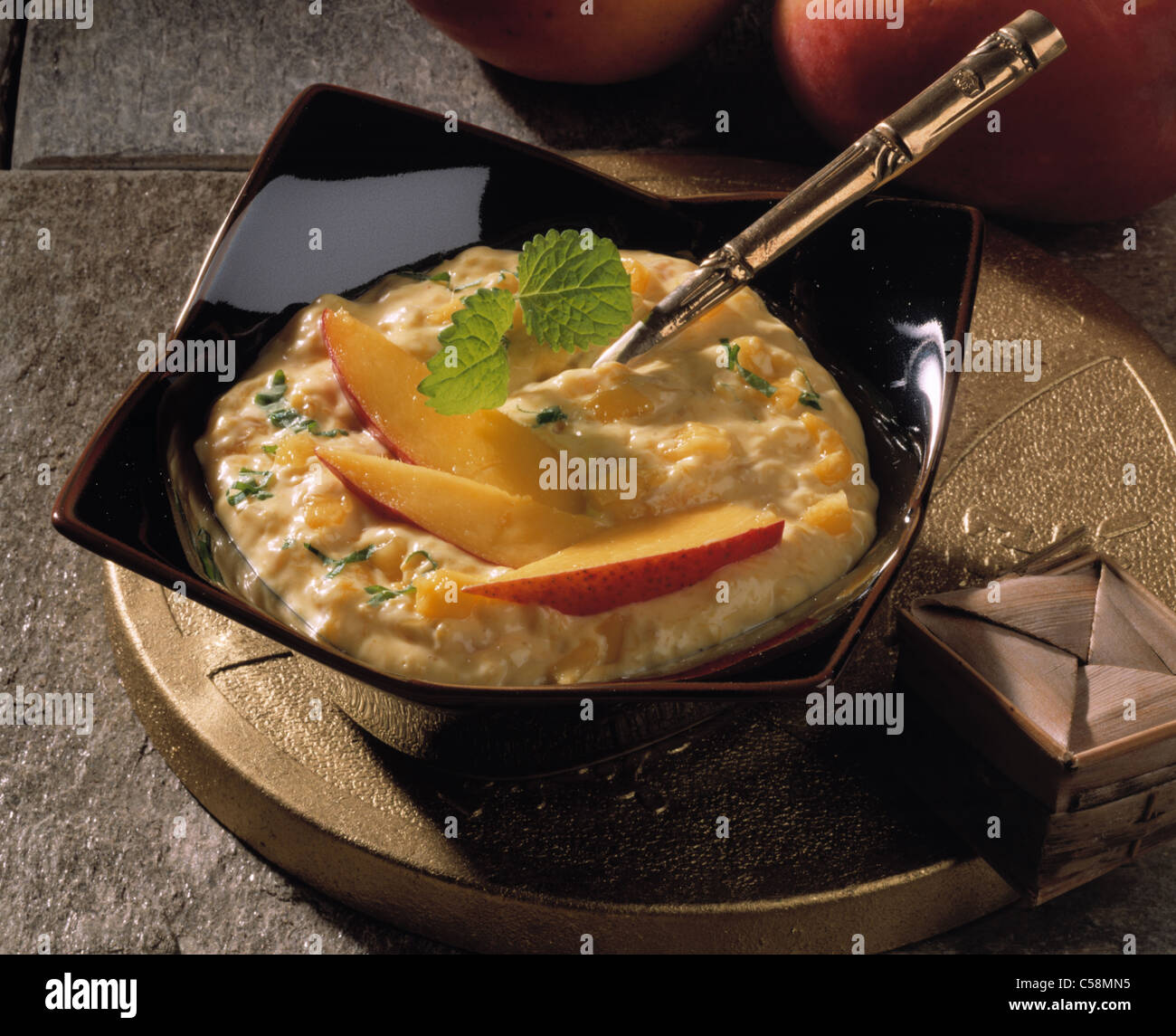 Mango - mayonnaise with melissa Stock Photo - Alamy