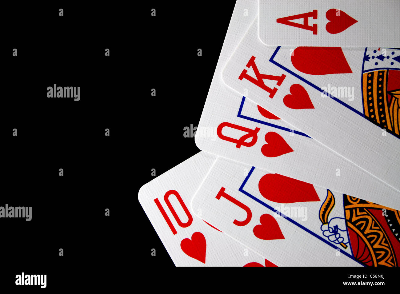 Poker royal flush hi-res stock photography and images - Alamy