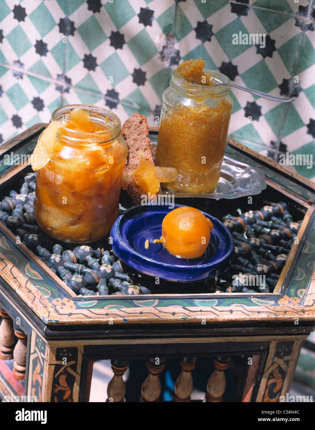 Two types of lemon comfit: Fine lemon comfit / lemon peel preserve ...