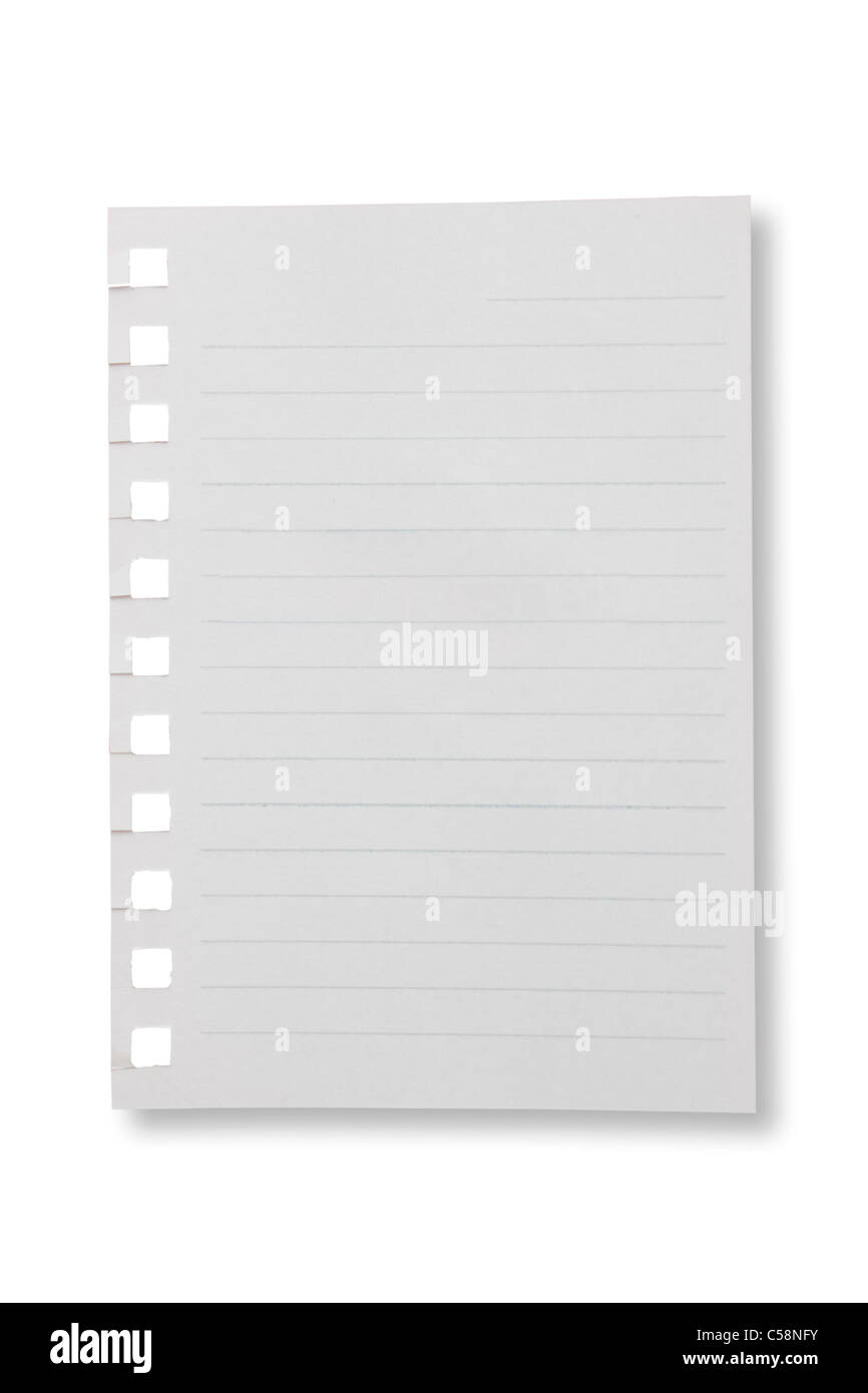 Blank page white paper for note something and attach at a door Stock ...