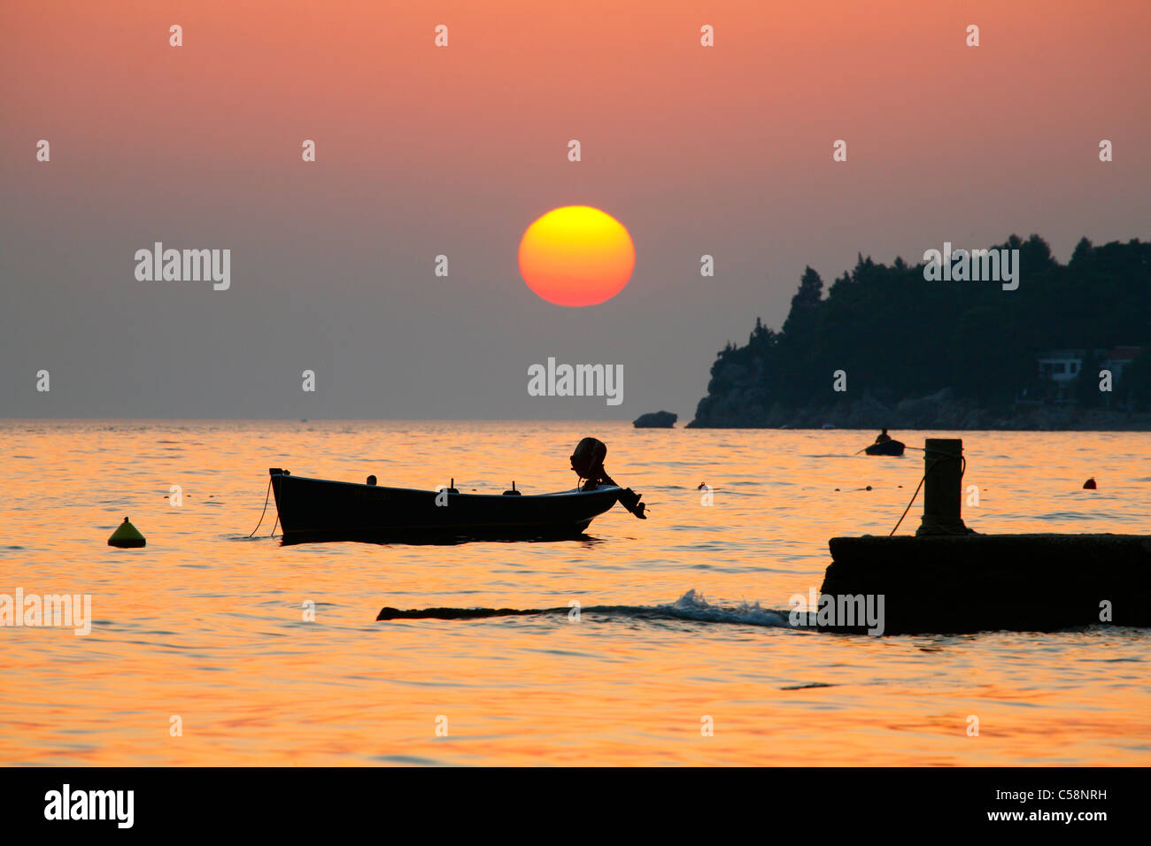 Croatia sunset sun hi-res stock photography and images - Alamy