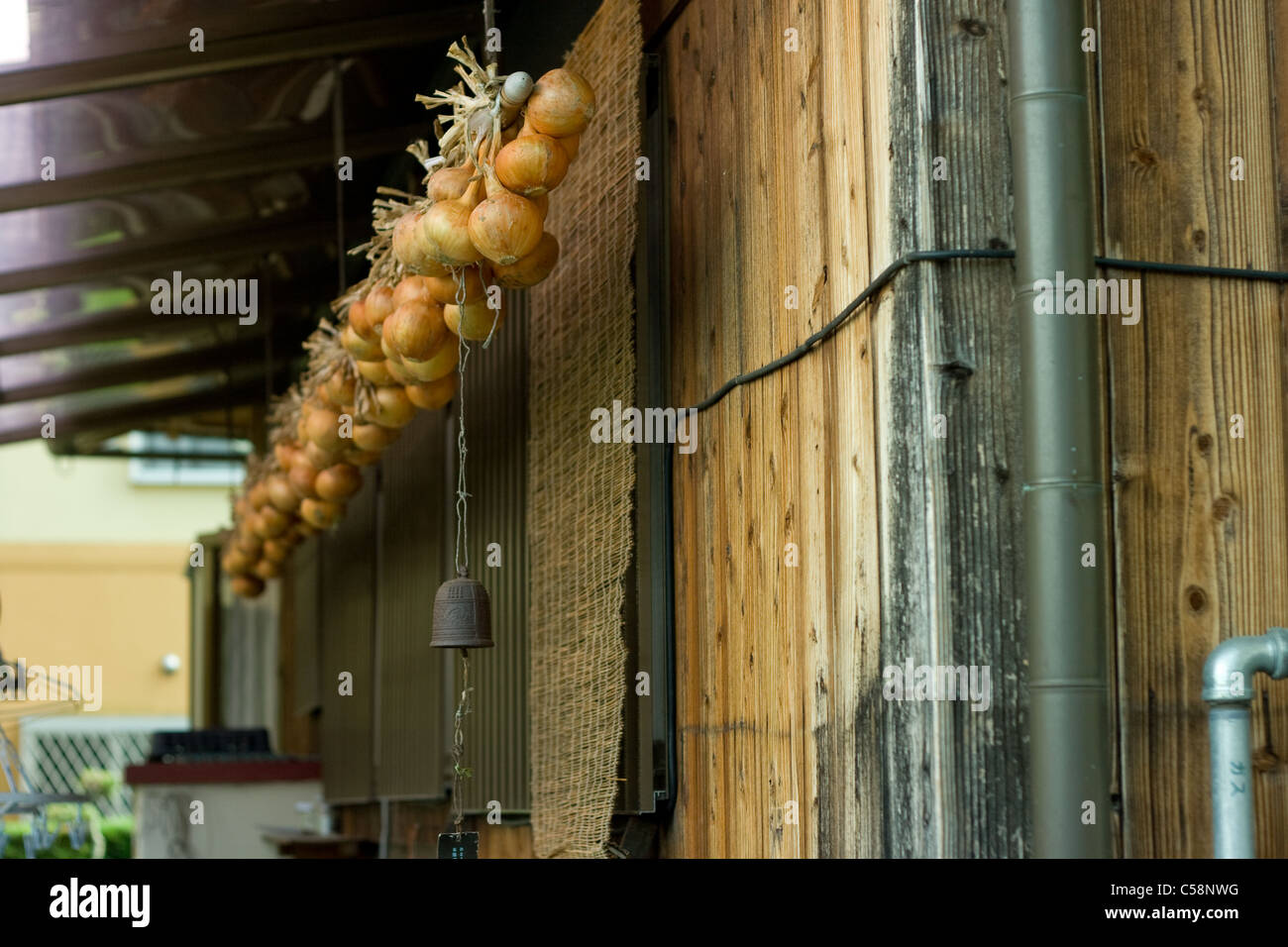 House Drying Onions Stock Photo - Alamy