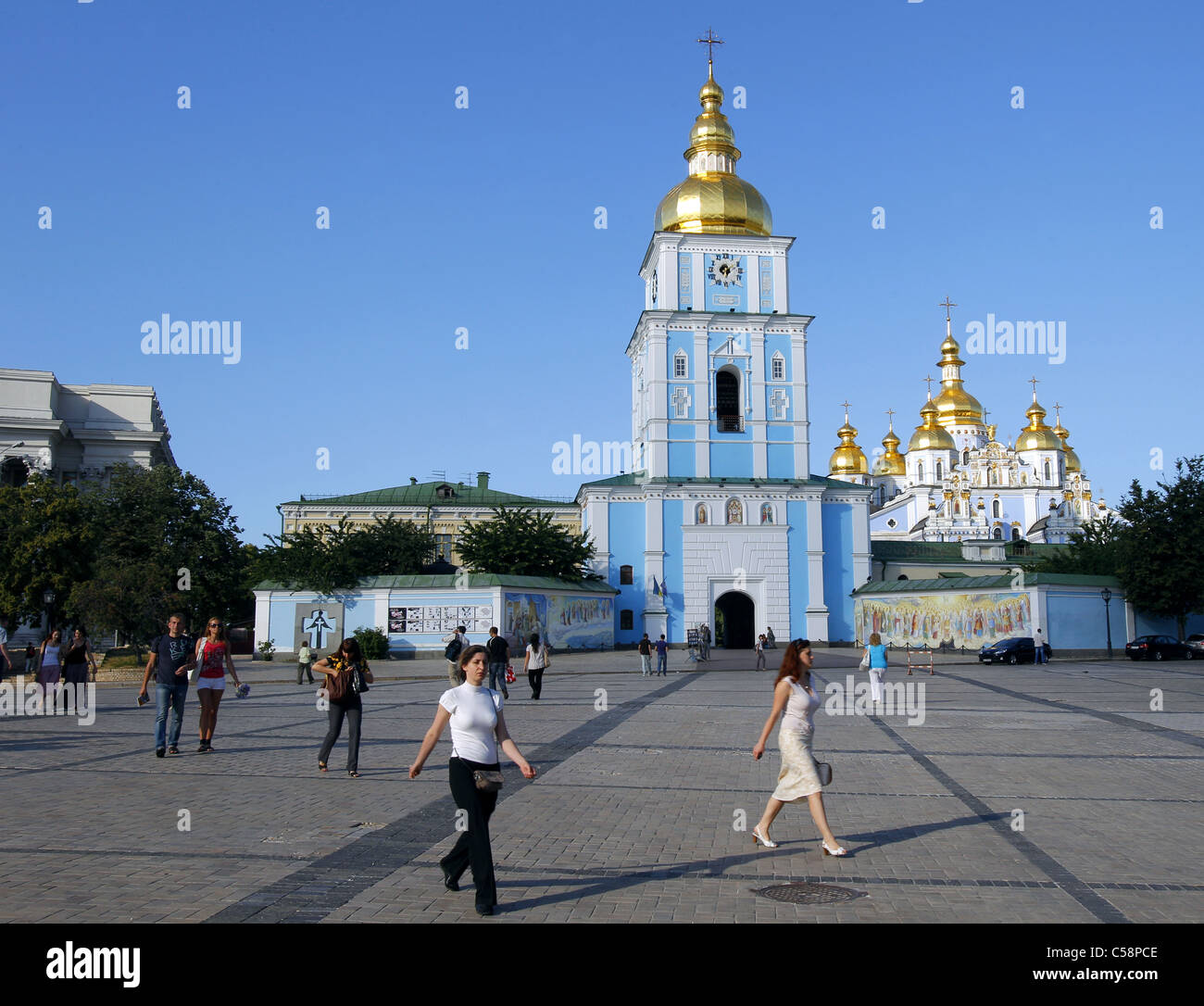 ST. MICHAEL'S CATHEDRAL OF THE GOLDEN DOMES KIEV UKRAINE 15 June 2011 ...