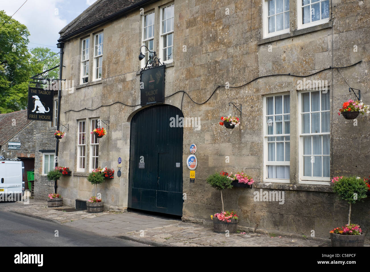 The Talbot Inn, Mells Somerset England UK Stock Photo - Alamy