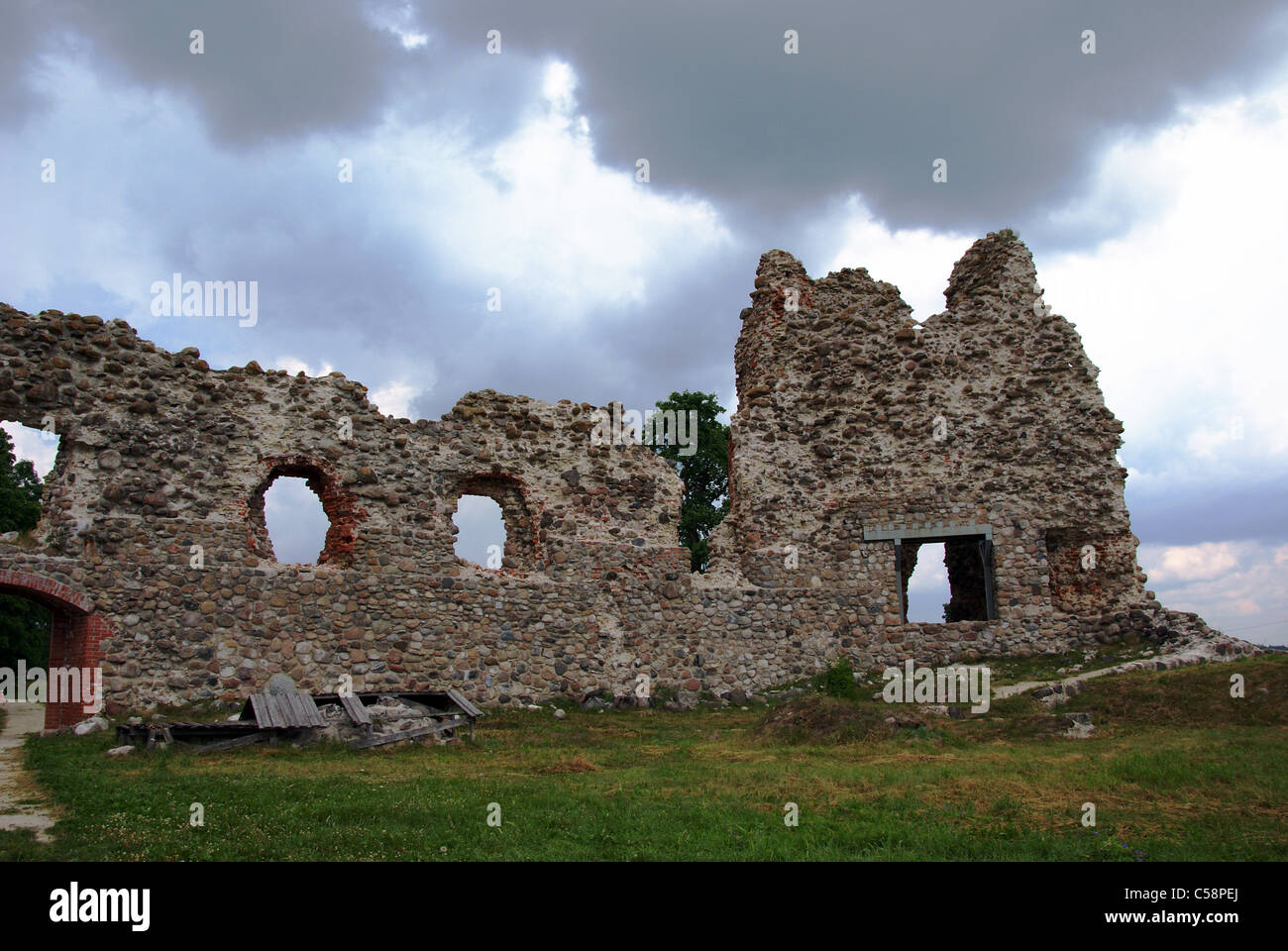 Estonia. Laiuse. Ruins of a castle . 15 century Stock Photo - Alamy