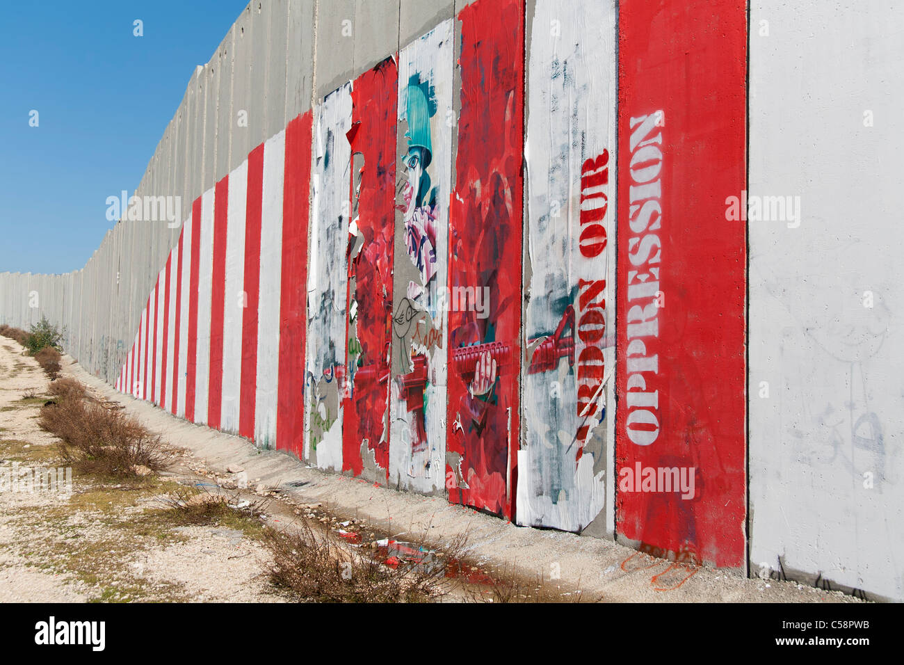 The separation wall, Palestine Stock Photo - Alamy