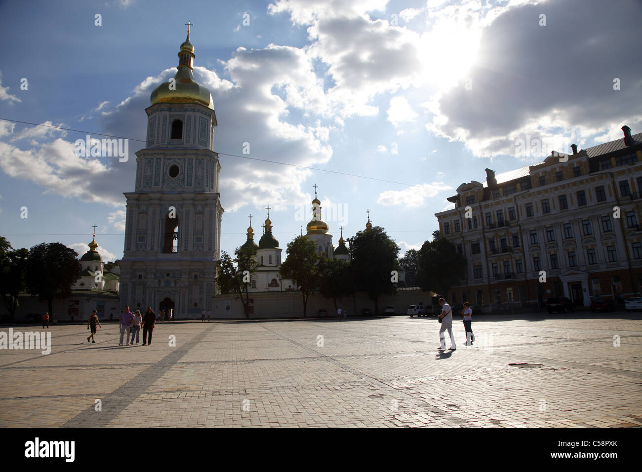 ST. SOPHIA CATHEDRAL SOFIYSKA SQUARE KIEV 15 June 2011 Stock Photo - Alamy
