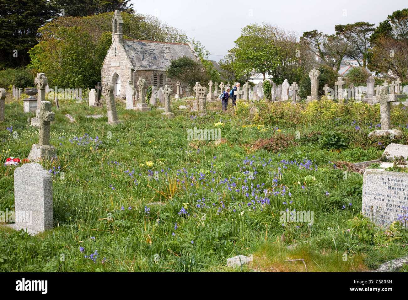 St Uny Churchyard; Lelant; Cornwall Stock Photo - Alamy