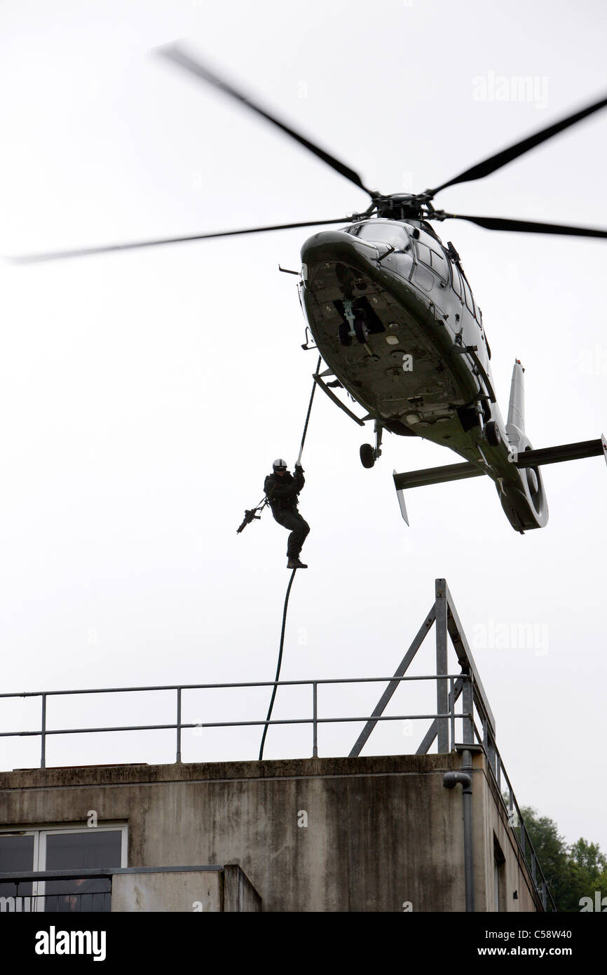 Training area of German police SWAT teams. Hostage rescue units and ...
