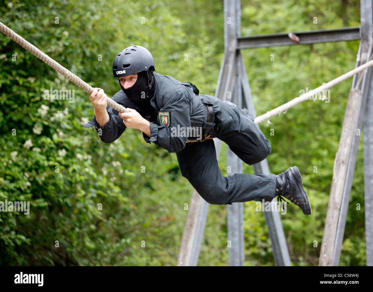 Training area of German police SWAT teams. Hostage rescue units and ...