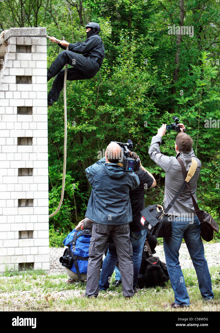 Training area of German police SWAT teams. Hostage rescue units and ...