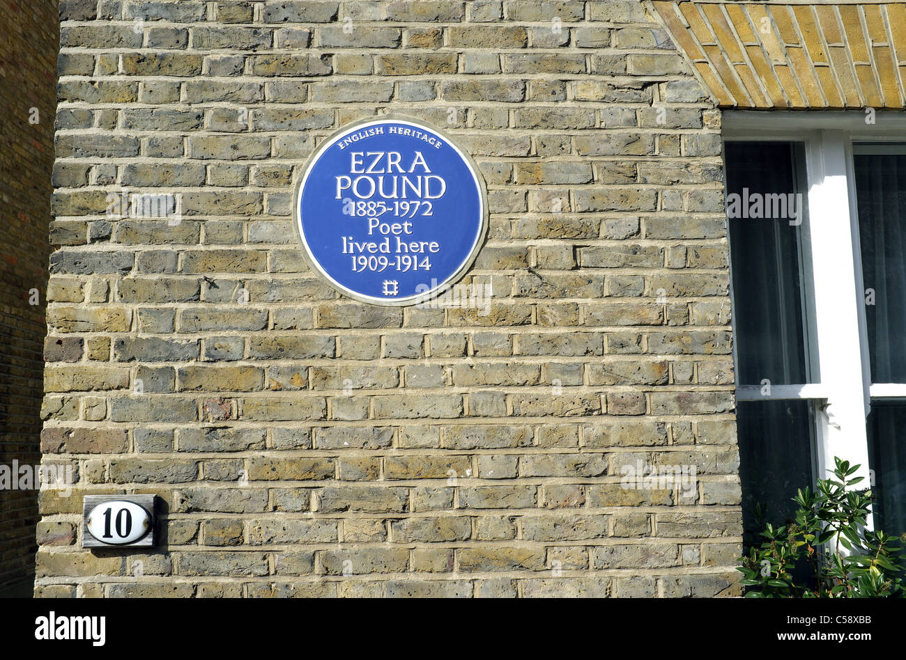 Ezra Pound Blue Plague Stock Photo - Alamy