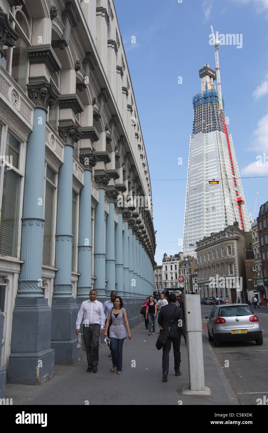 The Shard seen from Southwark Street Stock Photo - Alamy
