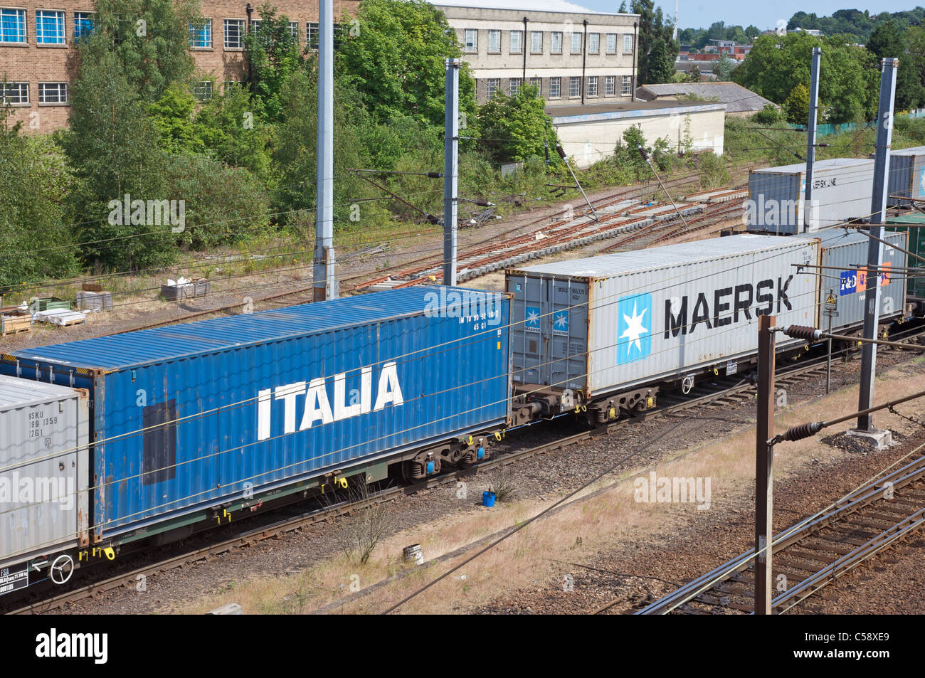 Intermodal container train hi-res stock photography and images - Alamy