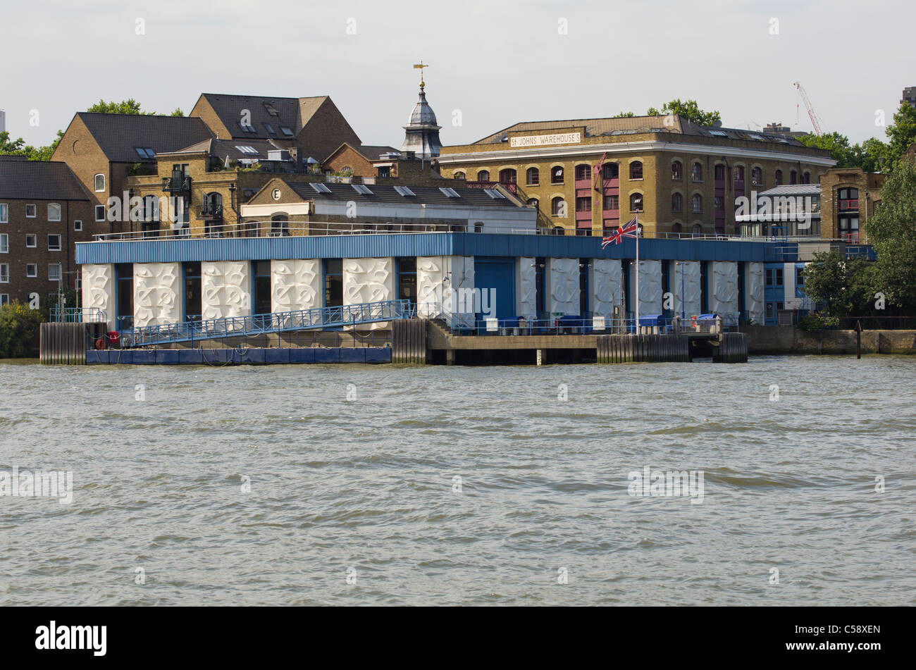 Thames River Police Station At Wapping High Resolution Stock ...
