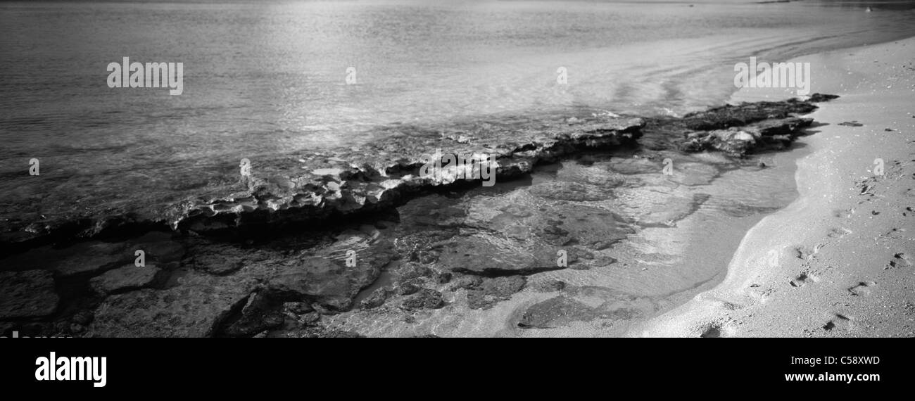 Maritim Hotel Balaclava Mauritius Rock Pools And Footprints In The Sand ...