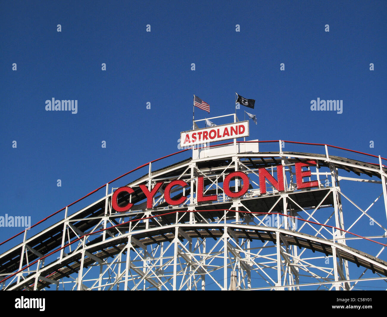 Cyclone roller coaster Coney Island Brooklyn NY Stock Photo - Alamy