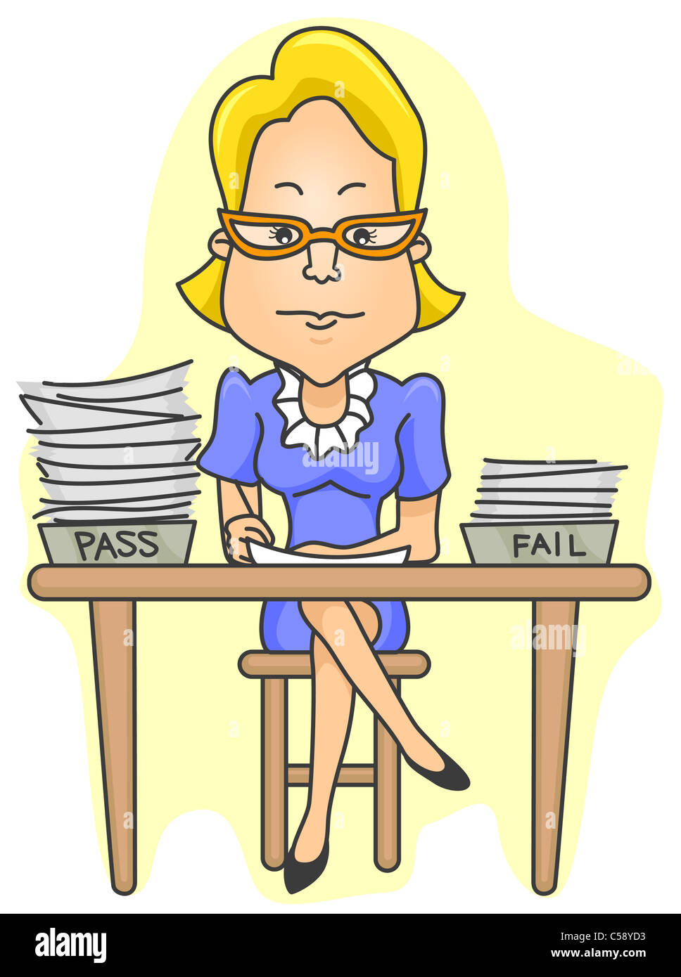 Animated Teacher Grading