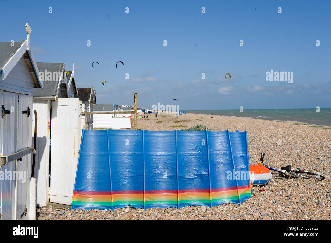 A Summer Evening on Littlehampton Beach West Sussex Stock Photo - Alamy