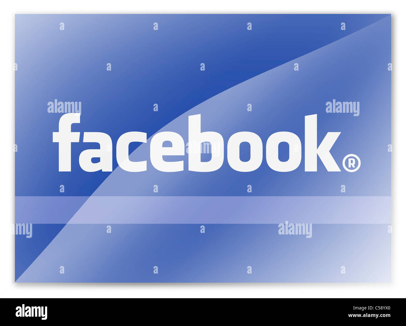 Facebook logo flag symbol emblem hi-res stock photography and images ...