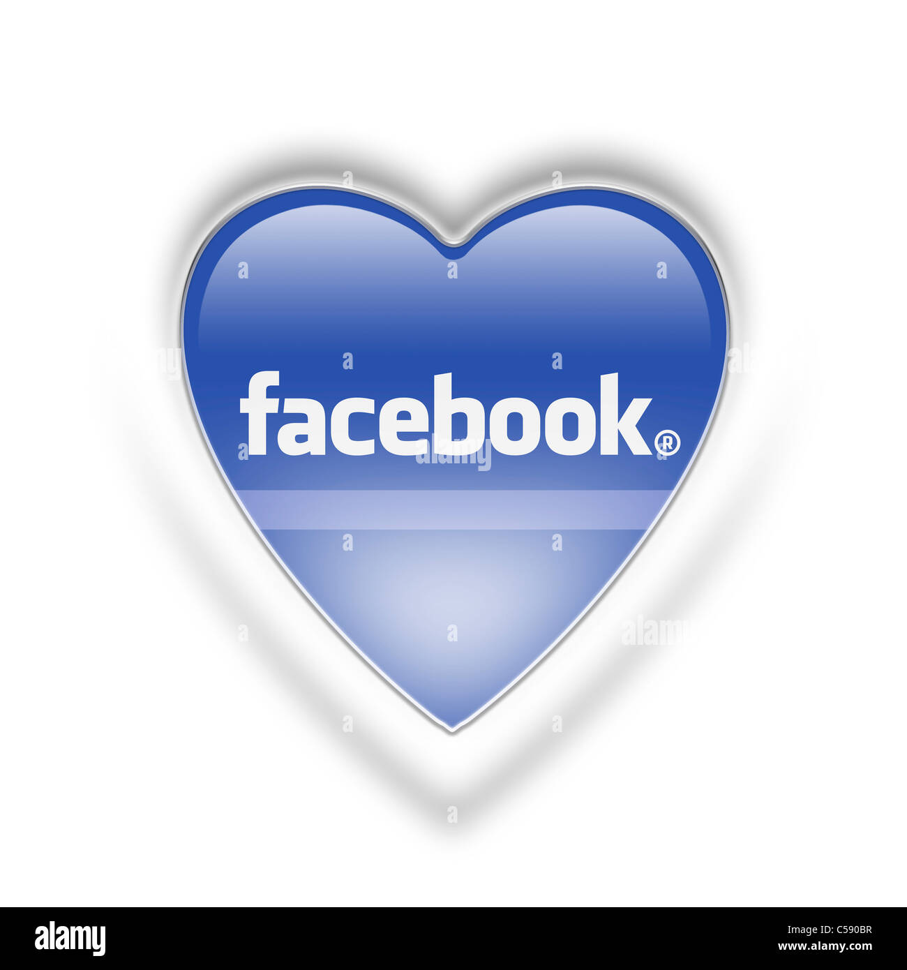 Facebook logo flag symbol emblem icon sign Stock Photo - Alamy