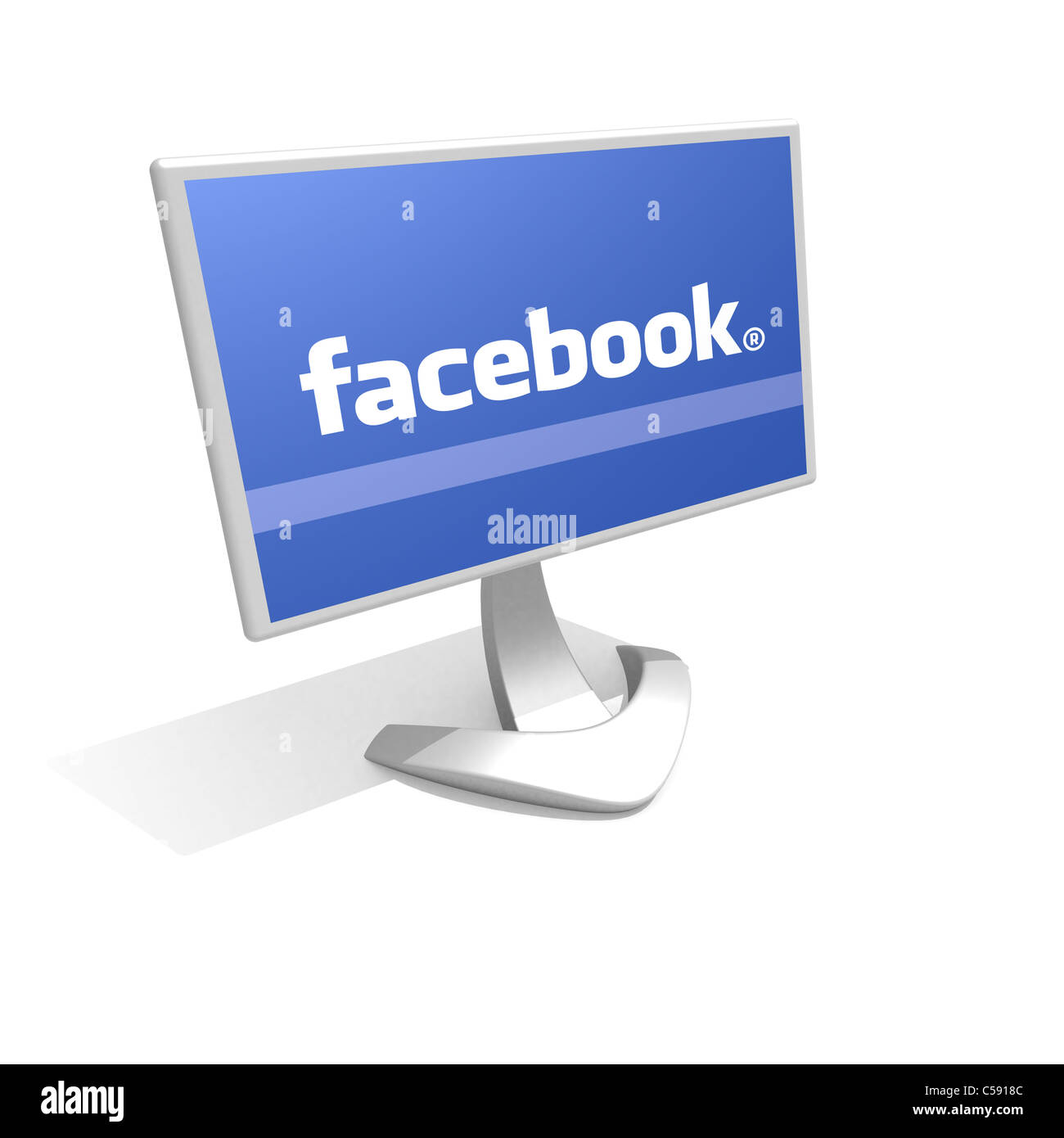 Facebook logo flag symbol emblem hi-res stock photography and images ...