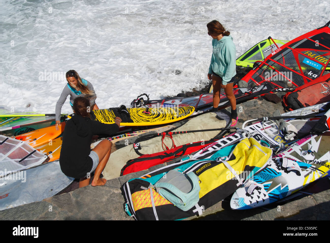 Windsurfer female hi-res stock photography and images - Alamy