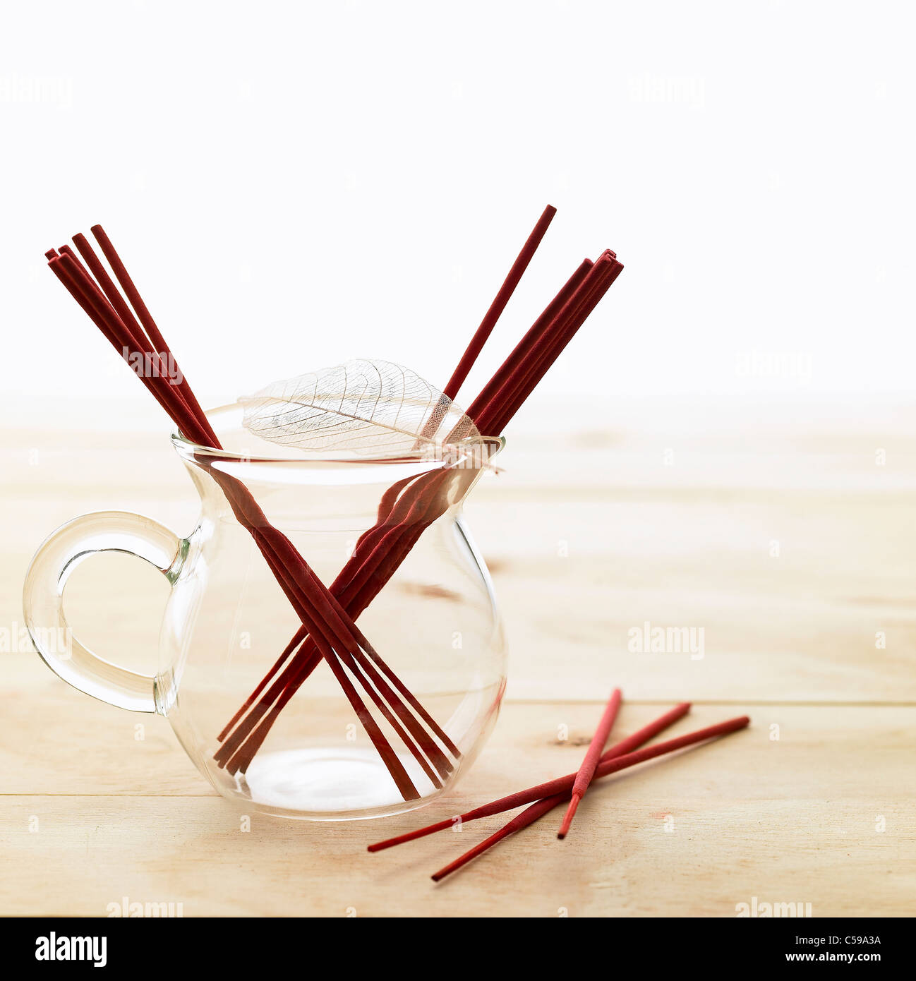Close-up of Incense sticks in jar Stock Photo - Alamy