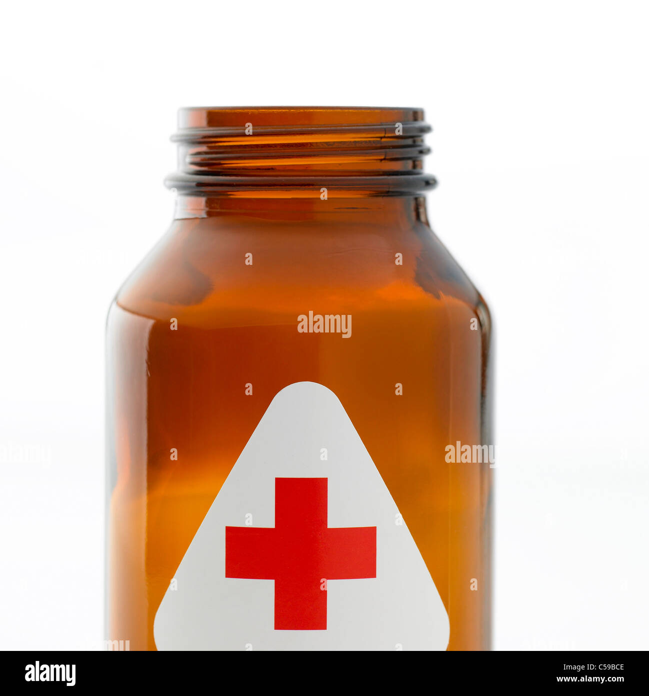 Close-up of Liquid medicine in bottle Stock Photo - Alamy