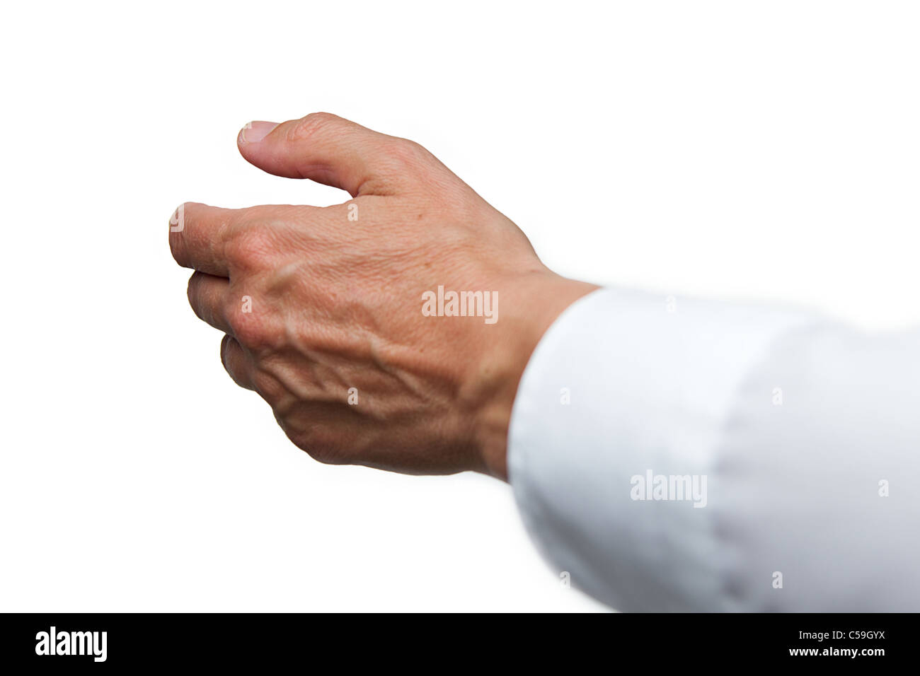single hand shake Stock Photo - Alamy