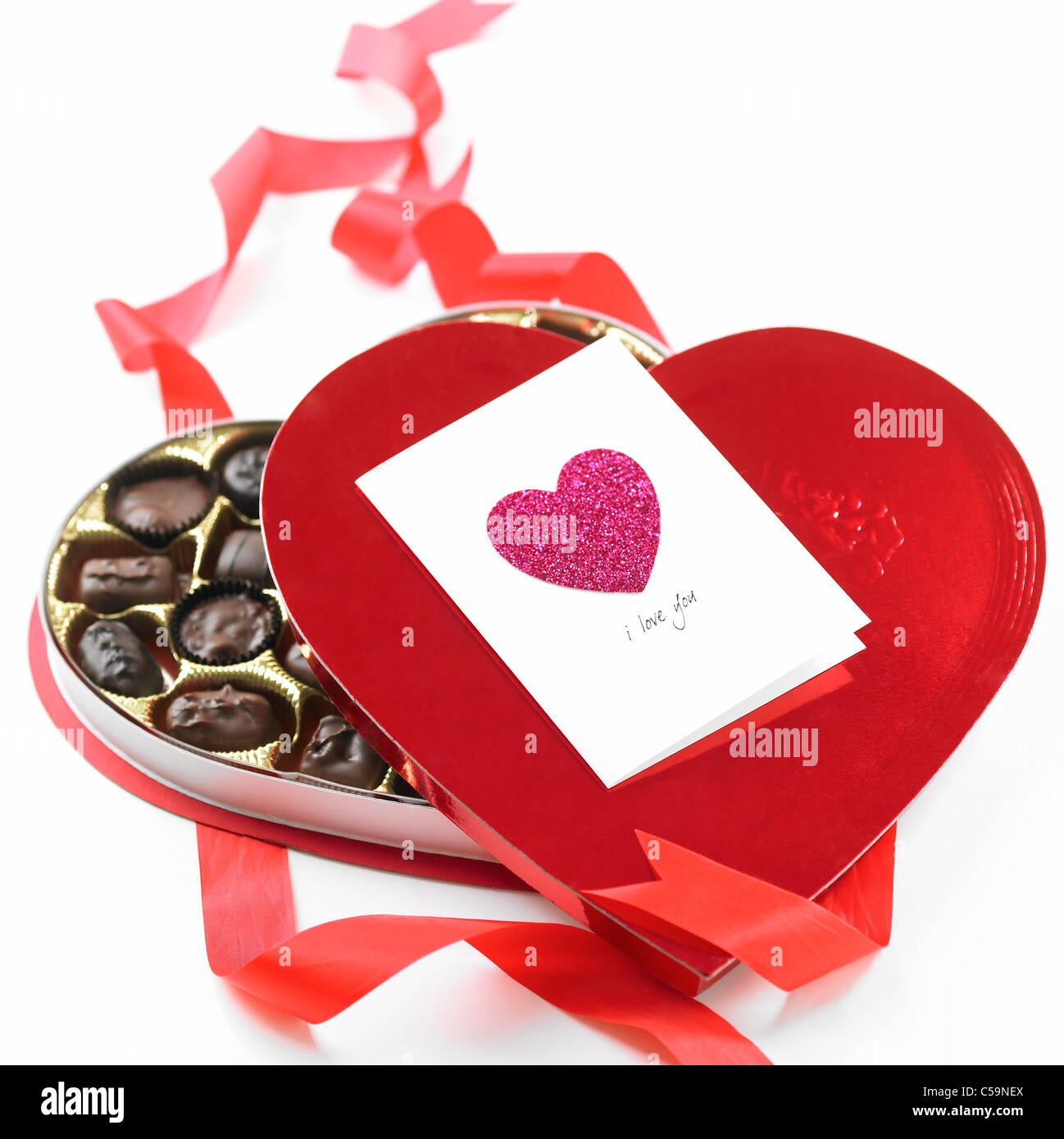 Open box of chocolates hi-res stock photography and images - Alamy