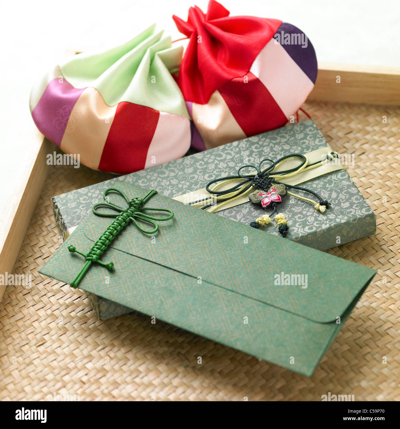 Close-up of Traditional Japanese Objects Stock Photo - Alamy