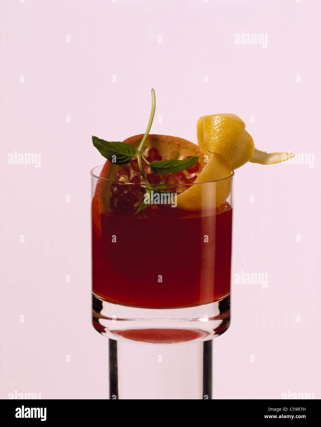 Hibiscus - tea with pomegranate Stock Photo - Alamy