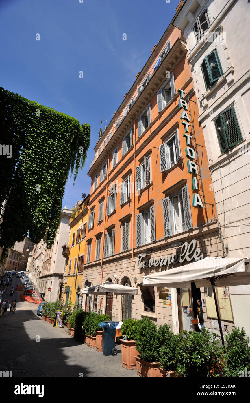 Italy, Rome, Monti neighborhood, Via Panisperna, Trattoria Le ...