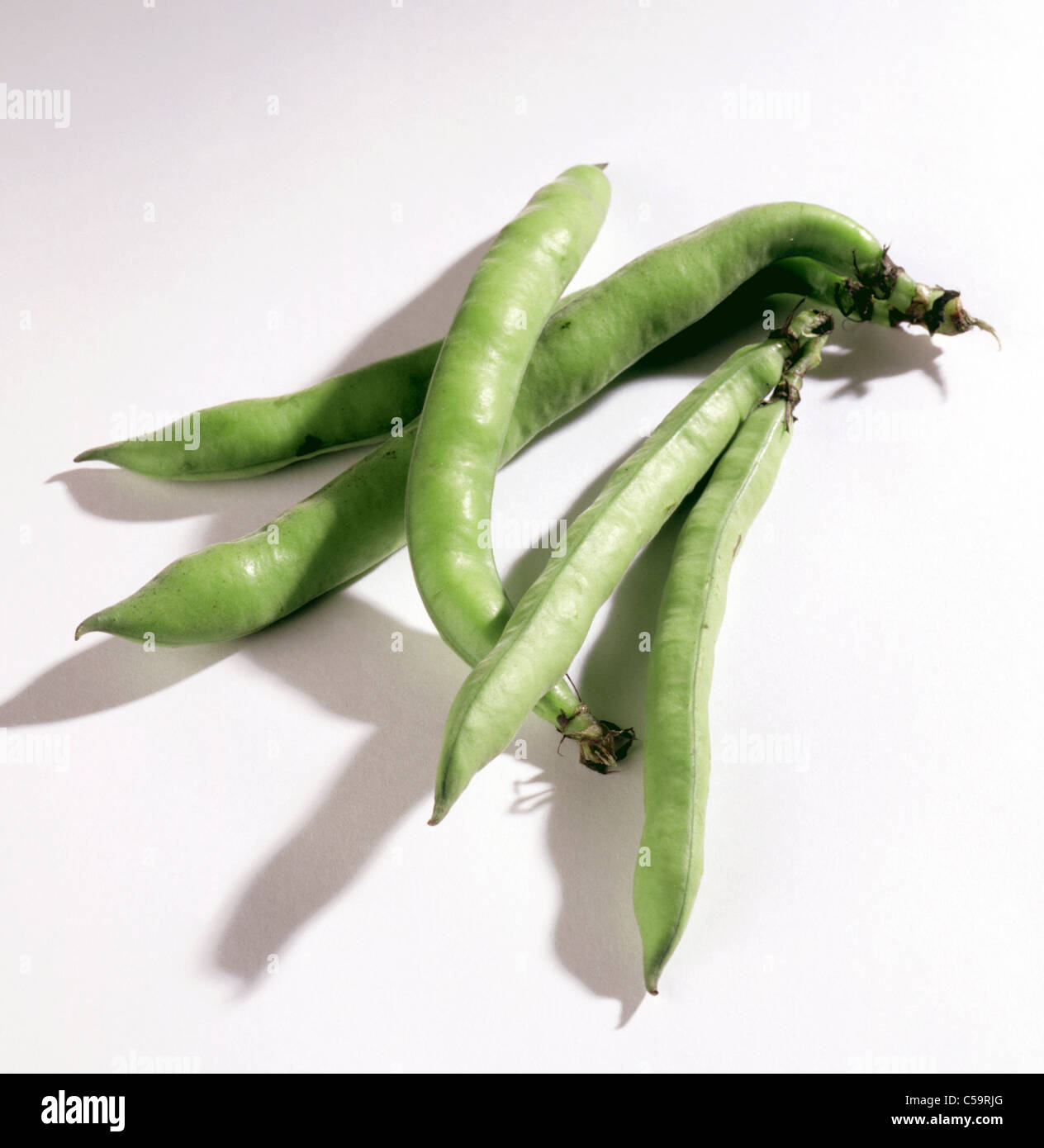 Cut out: Broad beans Stock Photo - Alamy