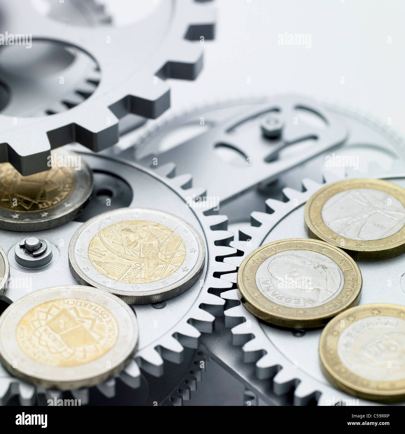 Currency gear wheel hi-res stock photography and images - Alamy
