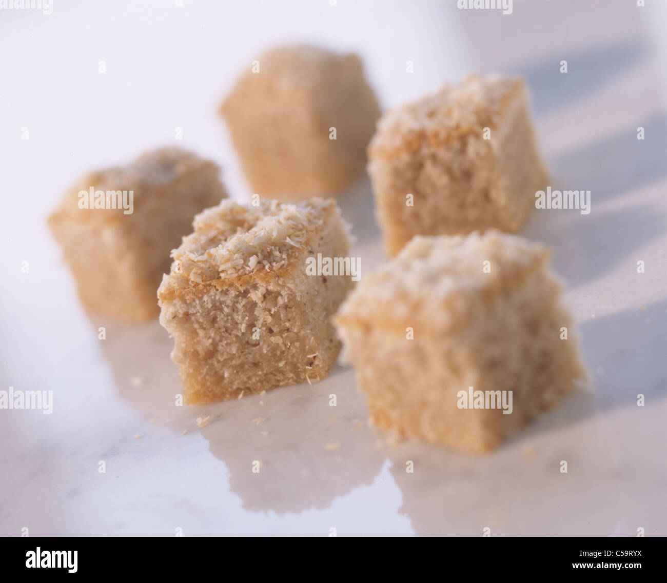 Coconut biscuit candy with apricot Stock Photo - Alamy