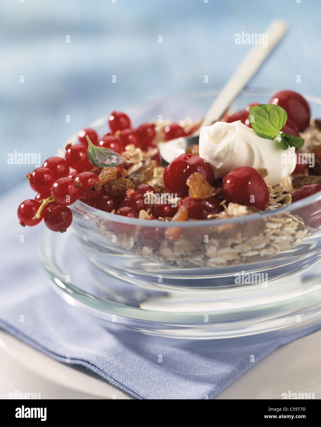 Sweet flakes with fruits Stock Photo - Alamy