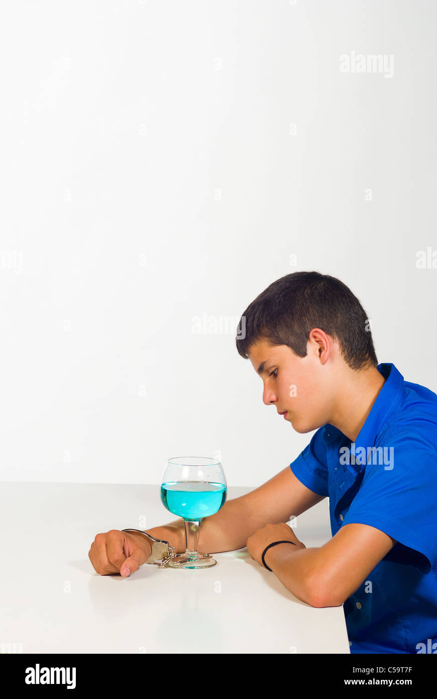 Youth in handcuffs hi-res stock photography and images - Alamy