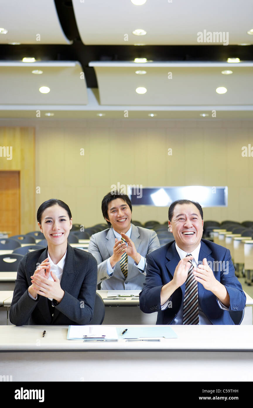 Clapping half length hi-res stock photography and images - Alamy