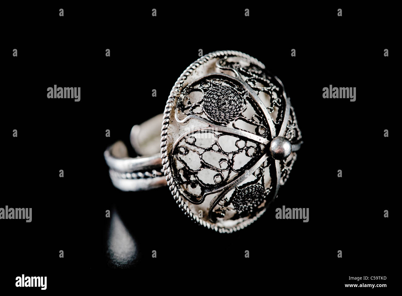 Silver ring collection hi-res stock photography and images - Alamy