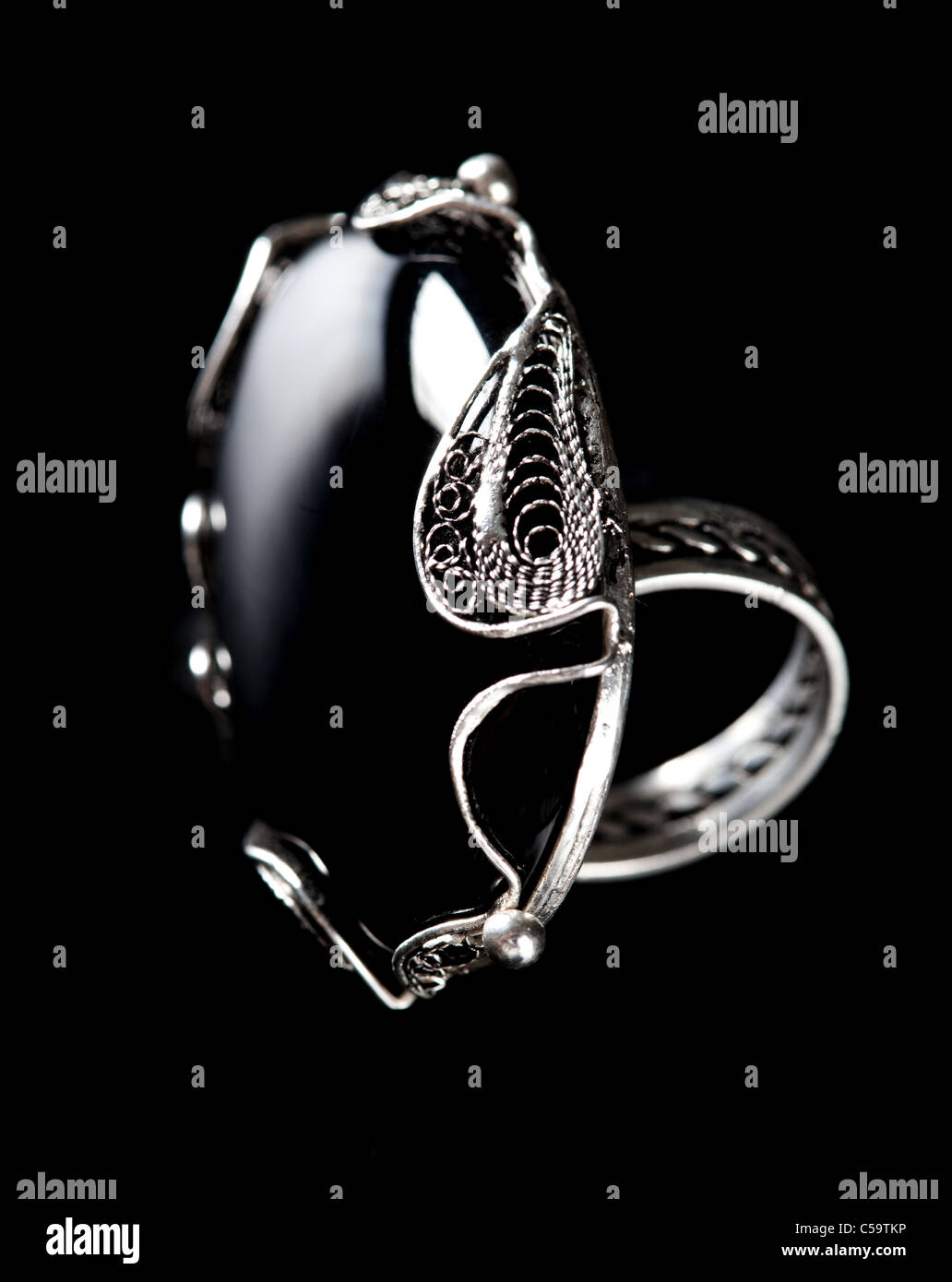 Silver ring collection hi-res stock photography and images - Alamy