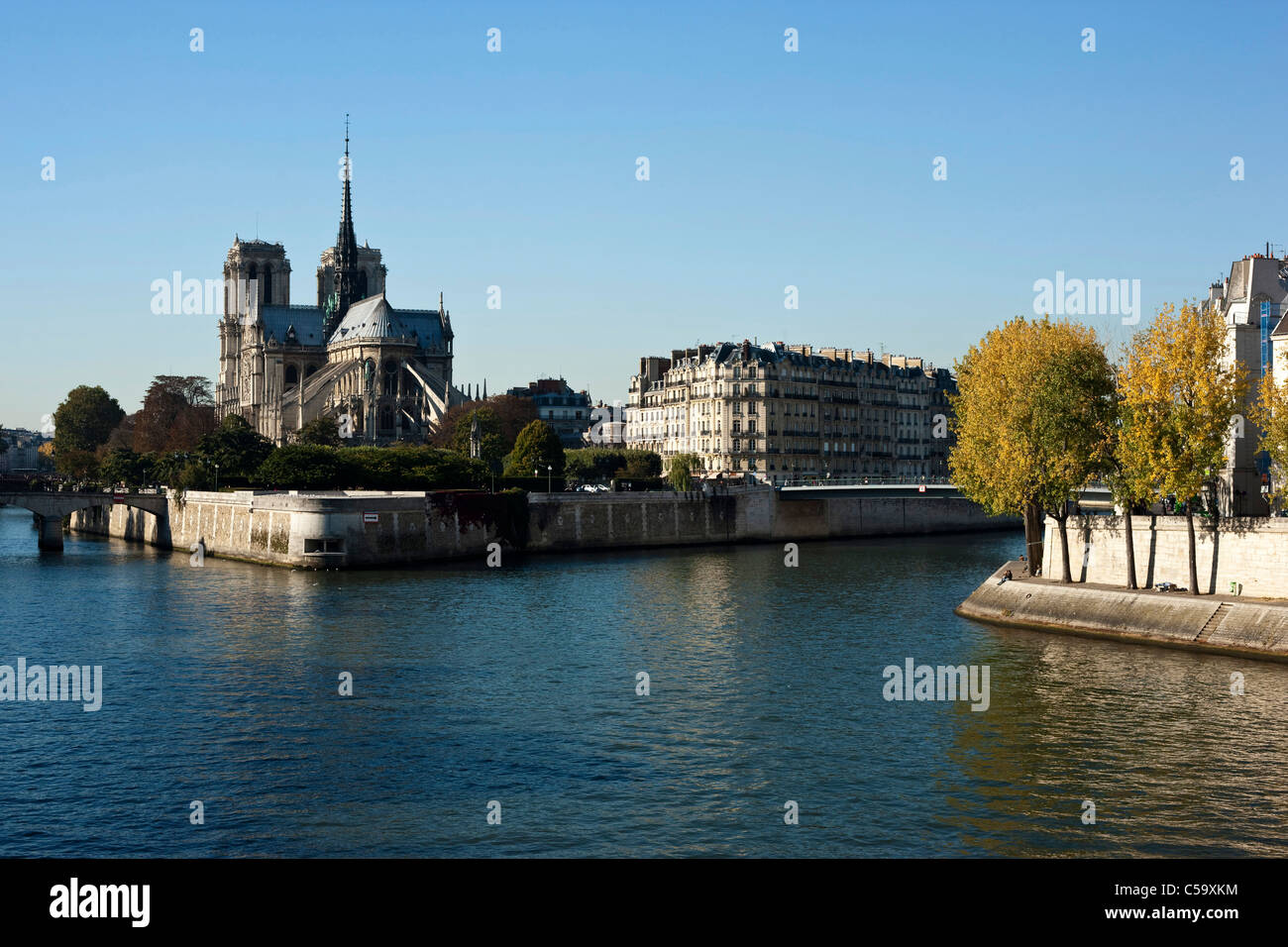 Rear of Notre-Dame. Paris. France Stock Photo - Alamy