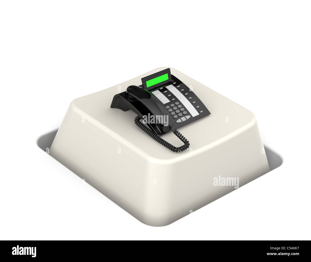 Button with a Phone. Part of button series Stock Photo - Alamy