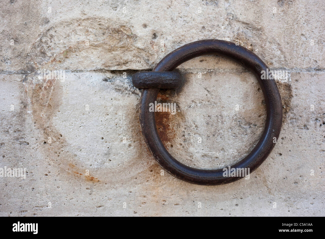 A mooring ring next to the Seine river. Paris. France Stock Photo - Alamy
