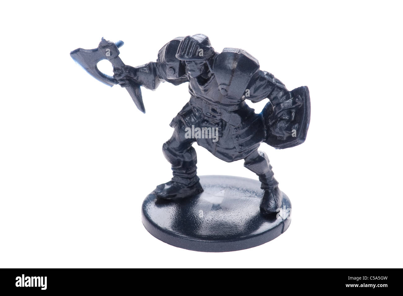 object on white - plastic toy knight Stock Photo - Alamy