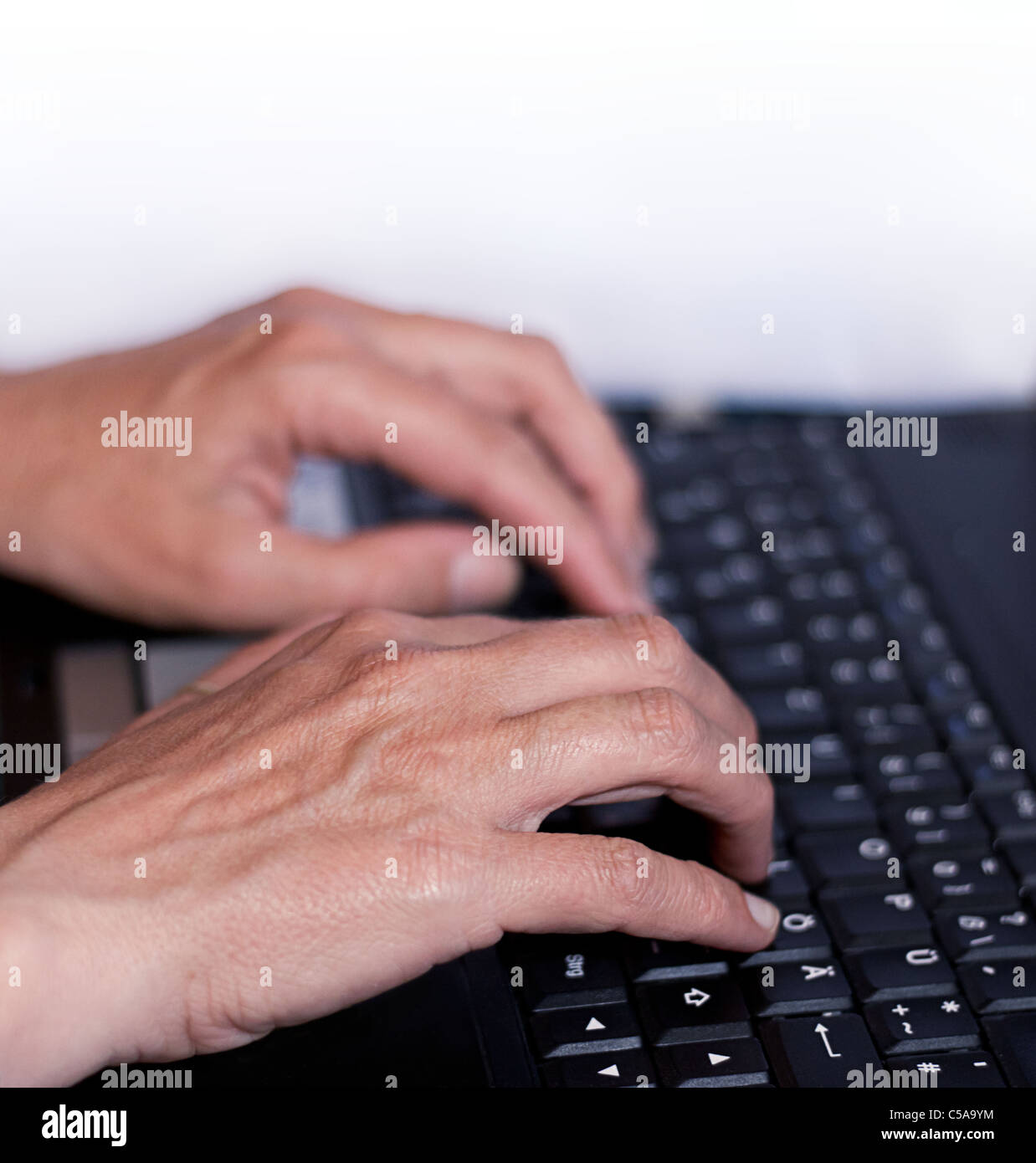 hands tiping on keyboard Stock Photo - Alamy