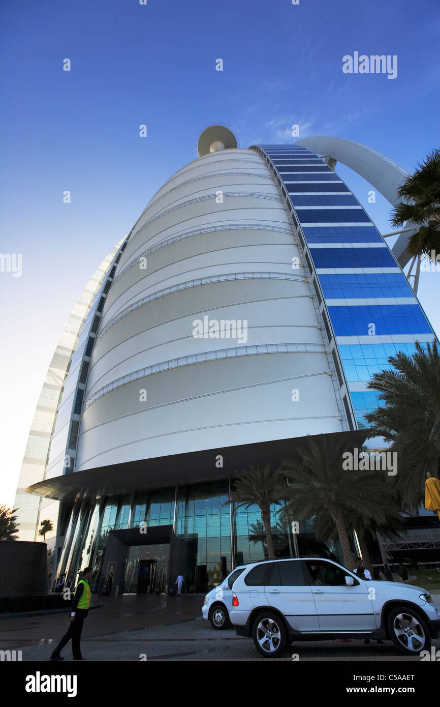 Burj Al Arab Hotel, exterior, evening, Dubai, UAE Stock Photo - Alamy