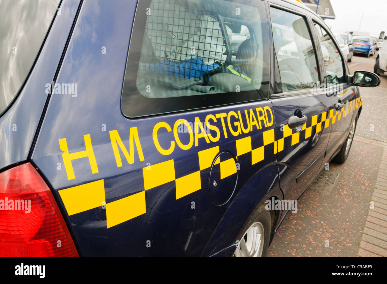 HM Coastguard patrol car Stock Photo - Alamy